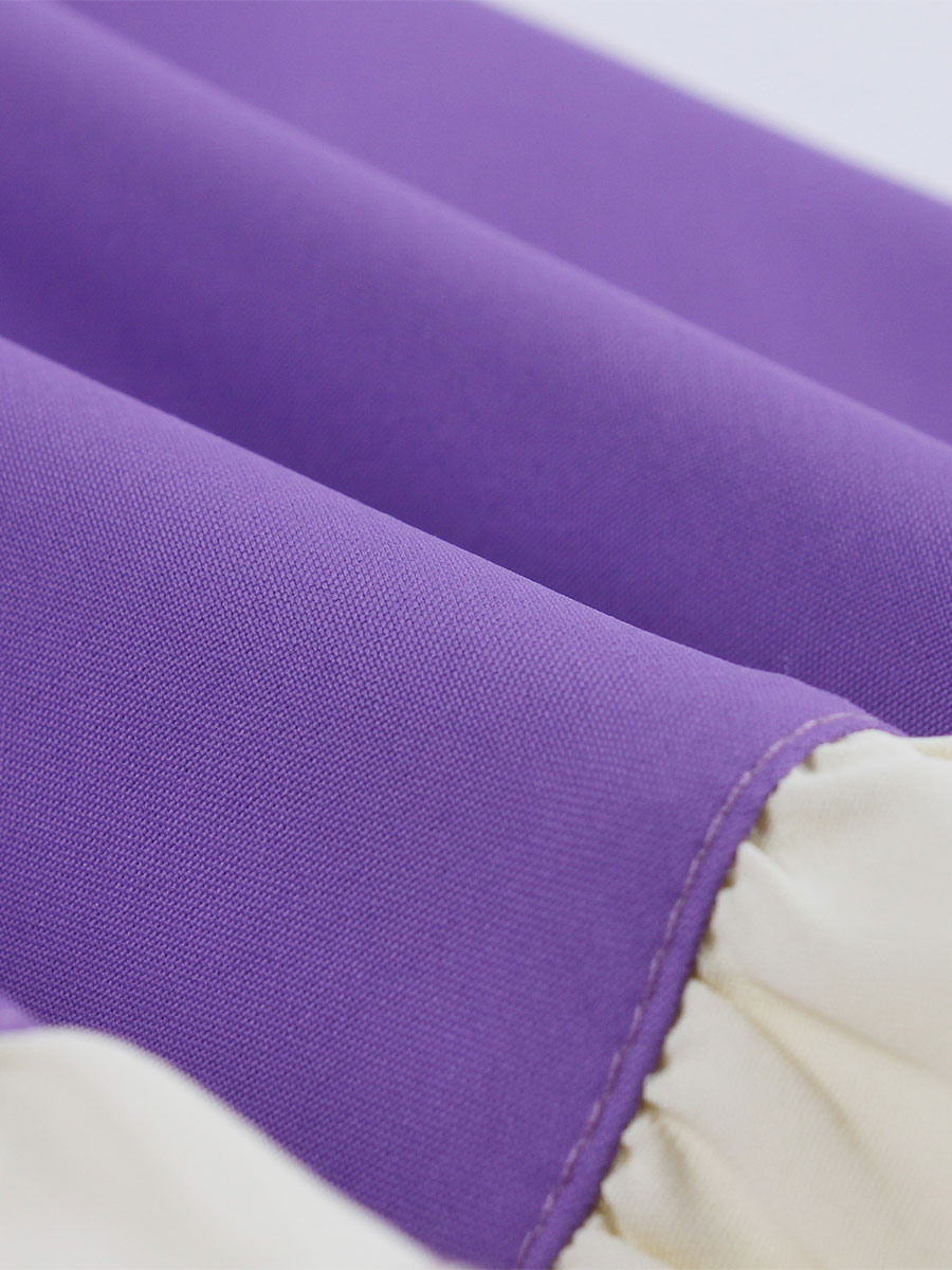 Retro Dress Purple 1950s Audrey Hepburn Style Two-Tone Sleeveless V ...