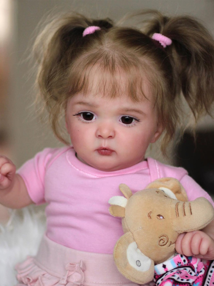 19 inch Reborn Baby Doll Handcrafted Small dimples Lifelike 3D Skin ...