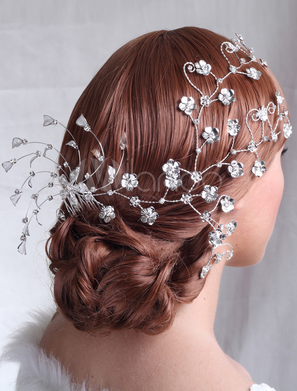 Luxurious Metal Rhinestone Wedding Hairpin - Milanoo.com