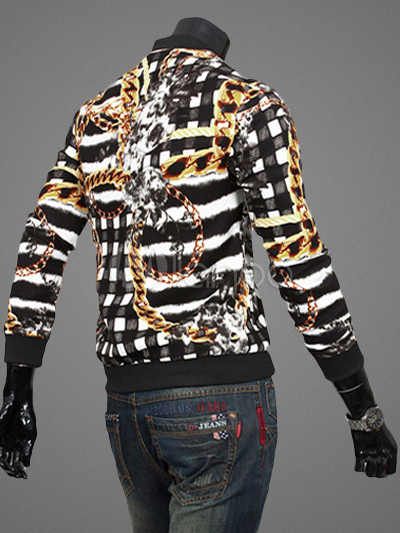 Men's Printed Jacket - Milanoo.com